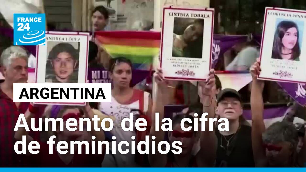 Feminicidios en Argentina registran cifras récord en 2024 comparados con el año anterior - France 24